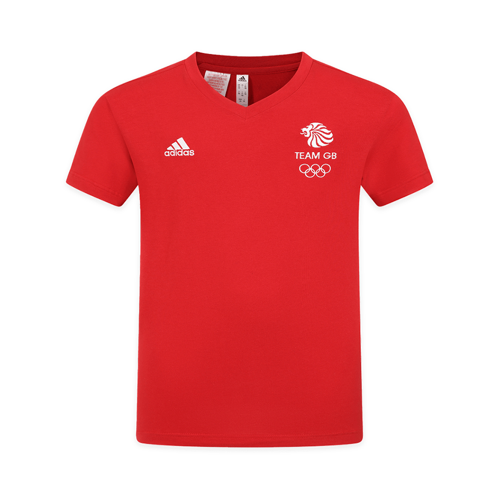 Junior adidas Team GB T-Shirt - Red