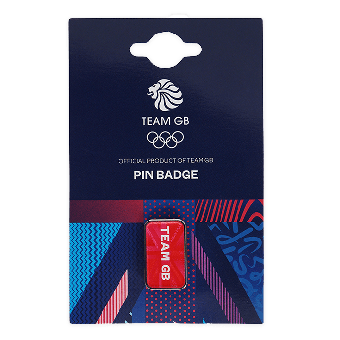 Team GB Text Pin Badge